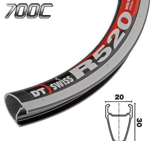 Обод DT Swiss R520 28" 28h