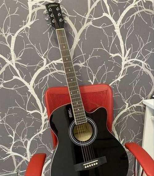 Новая, чёрная, акустическая гитара Elitaro 40"