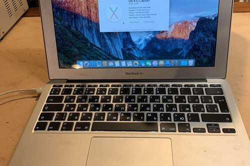 Apple MacBook Air11 2015 нет заука