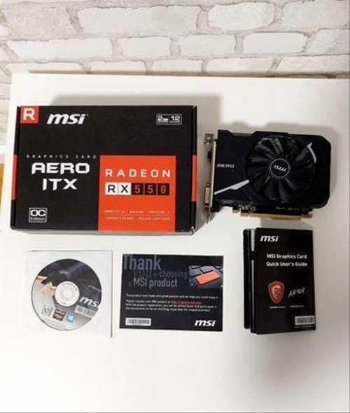 Видеокарта rx550 2gb