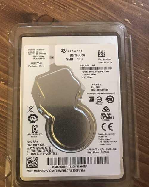Жесткий диск Seagate BarrraCuda 1тб (ST1000LM049)