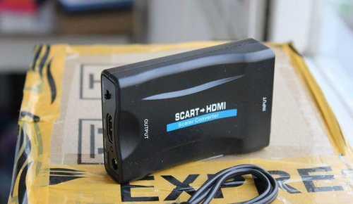 Конвертер scart - hdmi преобразователь апскейлинг