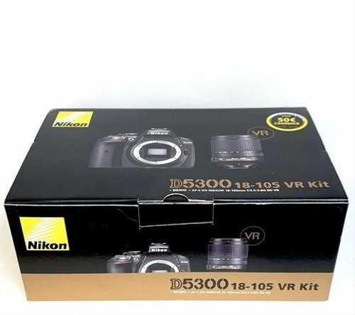 Nikon d5300 kit 18-105mm новый Рст