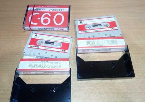 Аудиокассеты Congress C-60 редкие made in Japan