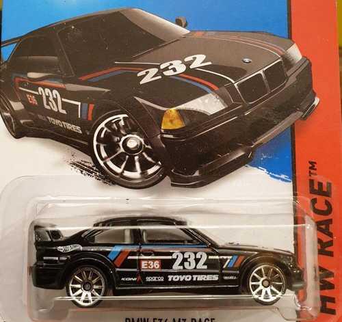 BMW E36 Race 1:64 США Hot Wheels