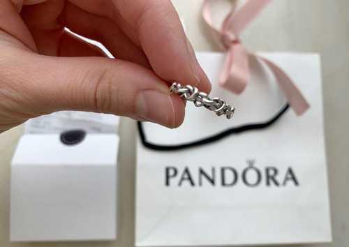 Кольцо Pandora серебро 925 пробы 17 размер