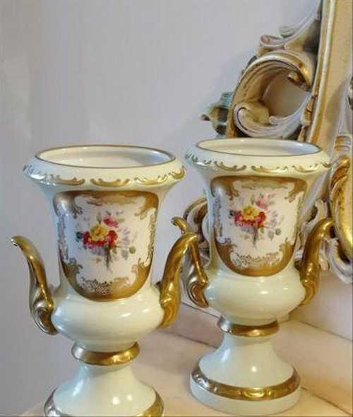Вазы винтаж антикварные Лимож Limoges фарфор