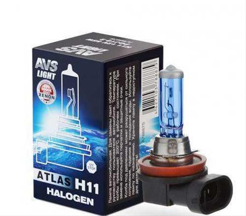 Лампа AVS Atlas H11.12V.55W. 1шт /10/1000