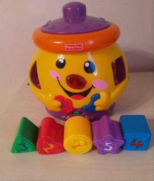 Fisher price музыкальный сортер Горшочек