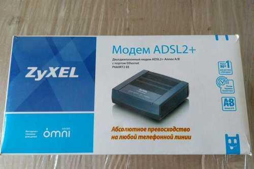 Zyxel модем adsl2 p-660