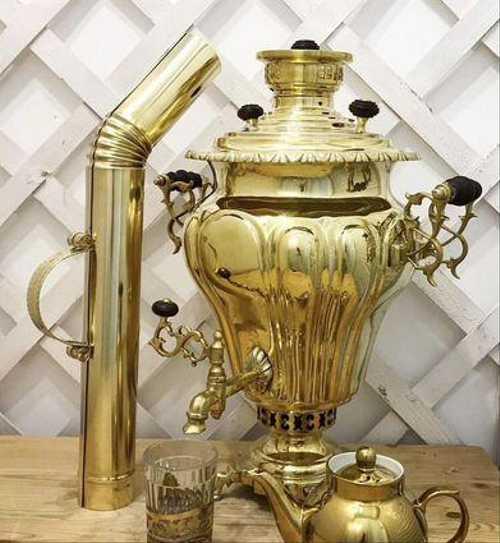 Самовар старинный на дровах 7 л. Бр.Шемариных