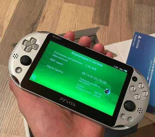 Sony PS Vita Slim Silver + 400 Gb Прошитая