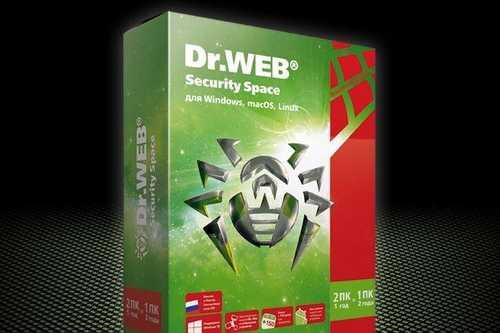 Антивирус Dr.Web Доктор Веб на 2 года, ключ