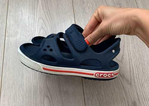 Crocs синие сандалии С11(28-29 росс разм)