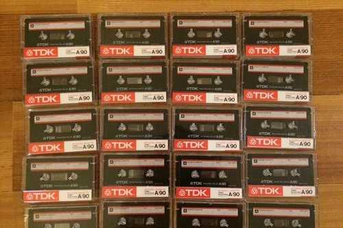 Аудиокассеты TDK A 90 б/у с записью 20 шт