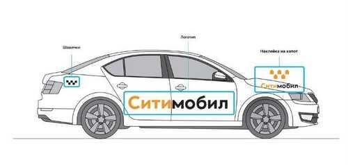 Магнитные наклейки для такси