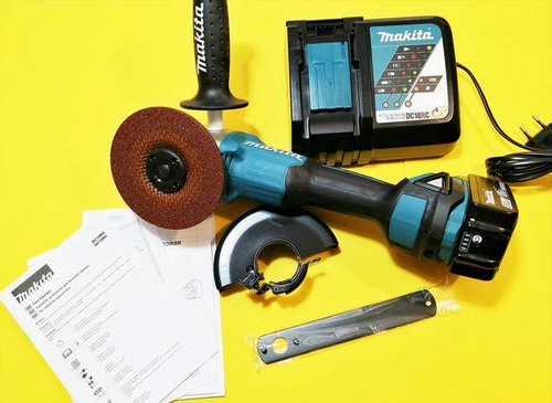 Новая аккумуляторная бесщеточная ушм makita