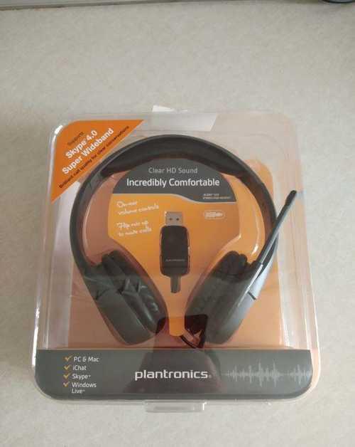 Наушники-гарнитура plantronics audio 655 (usb)