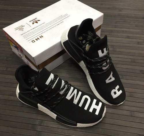 Кросcовки Adidas Human Race black-white