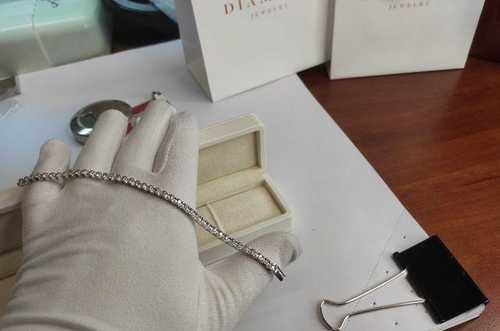 Теннисный браслет с бриллиантами 1,77ct (в наличии