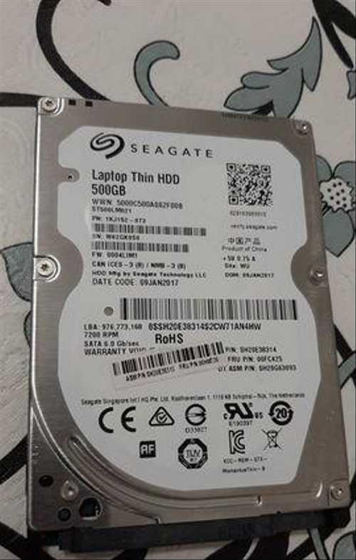 Жесткий диск hdd Seagate 2.5 500gb 7200