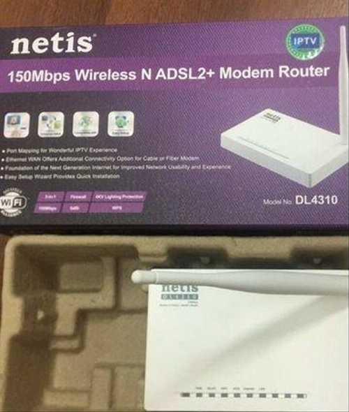 Модем Netis dl4310 с wi-fi