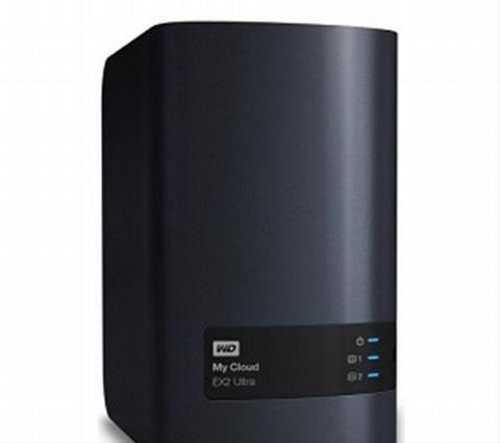 Сетевое хранилище (NAS) Western Digital My Cloud EX2 Ultra (2хHDD, raid 0/1, 10/100/1000Mbps, 2xUSB3.0) #wdbshb0000NCH-eeue