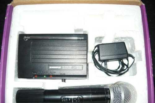 Радиомикрофон shure SM-58 c кнопкой, как новый