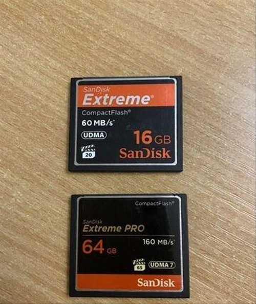 Карта памяти cf sandisk extreme pro 160mb 64gb