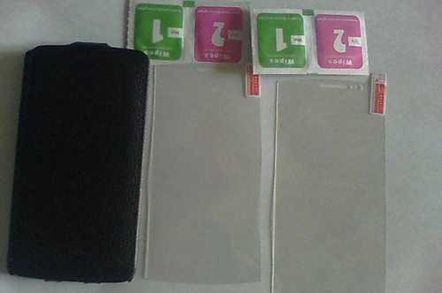 Два стекла и чехол на смартфон LG G4