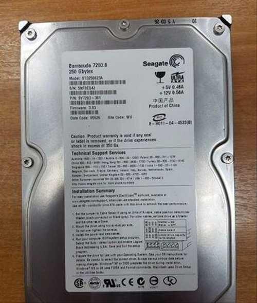 Жесткий диск IDE 250Gb 3,5" (б/у)