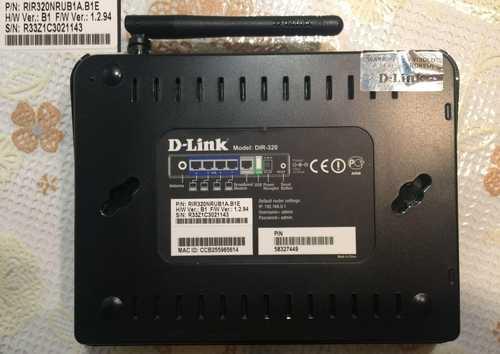 WF роутер D-Link DIR-320 nrub1a.b1e