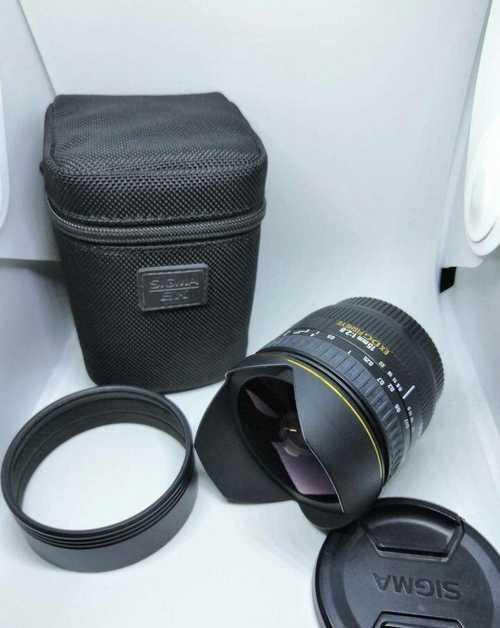 Объектив sigma 15mm 1:2.8 EX DG Fisheye Canon