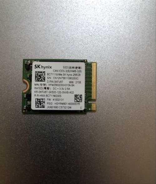 SSD SK Hynix 256GB PCIe NVMe SSD BC711 2230 HFM256