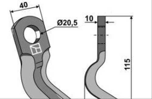 Молоток (нож, резец) для косилки Claas