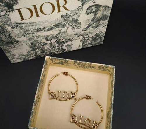 Серьги - кольца Диор Dior