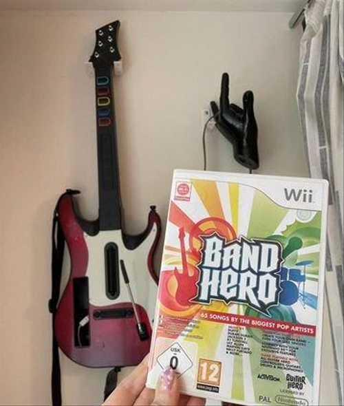 Игра Band Hero для Wii + гитара