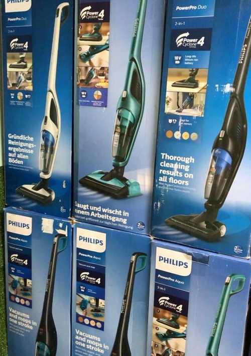 Вертикальные пылесосы philips