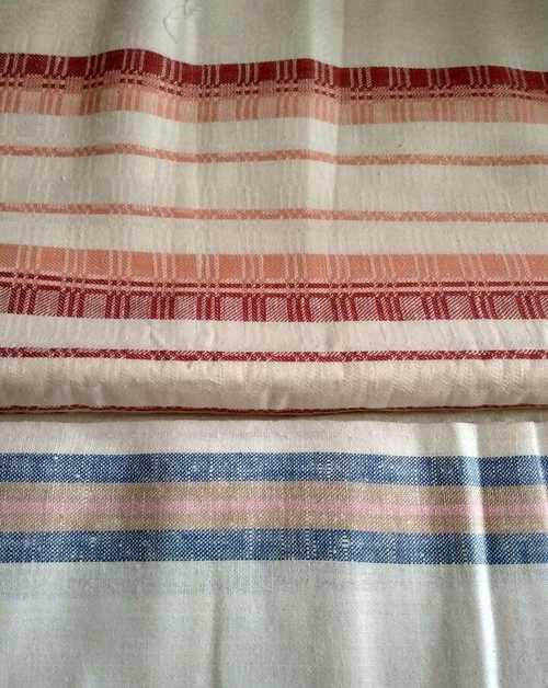Отрезы льняной ткани для полотенец по 10 м, СССР