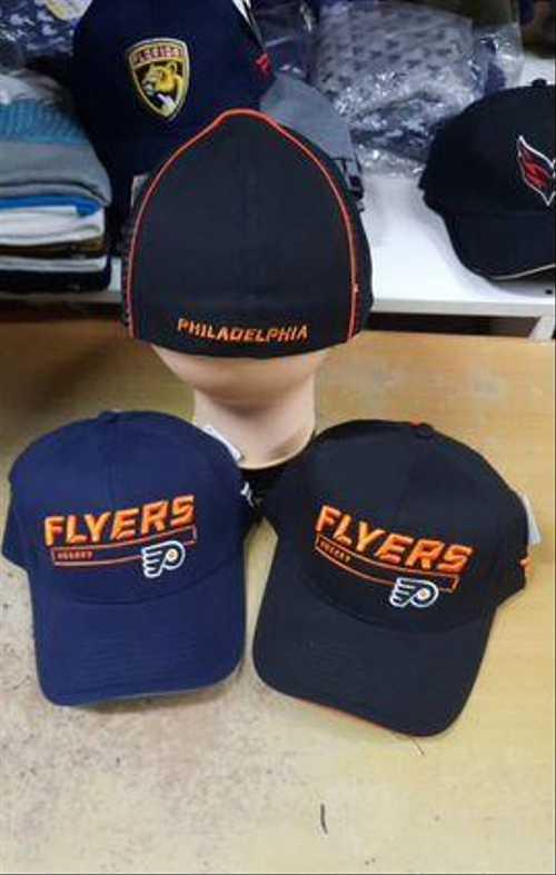 Кепка бейсболка чёрная NHL Philadelphia Flyer