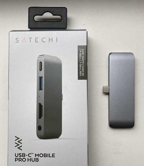 USB-хаб Satechi (USB type-C/type-A/hdmi/jack 3,5)