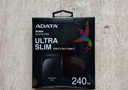 Внешний External SSD накопитель Adata SC680 240 Gb