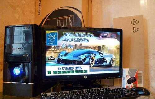 Компьютер asus Intel Core i7 8Гб SSD Нов