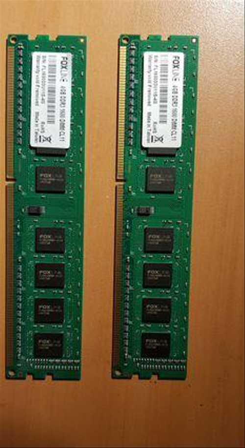 Оперативная память Foxline 8gb (2x4gb) ddr3