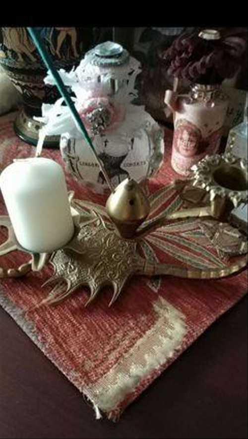 Подсвечник латунь " Скорпион"