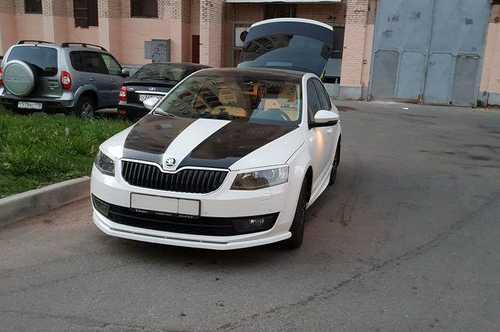 Сплиттер бампера Skoda Octavia A7
