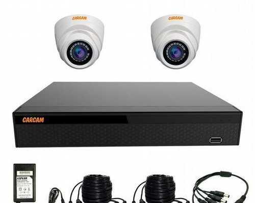 Готовый комплект видеонаблюдения carcam video KIT 2M-2 2 камеры