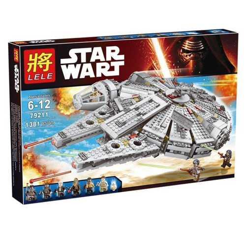 Лего lele Star Wart "Сокол тысячелетия" 1381 дет