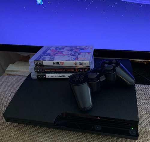 Sony PS3 + 3 игры + dualshock3