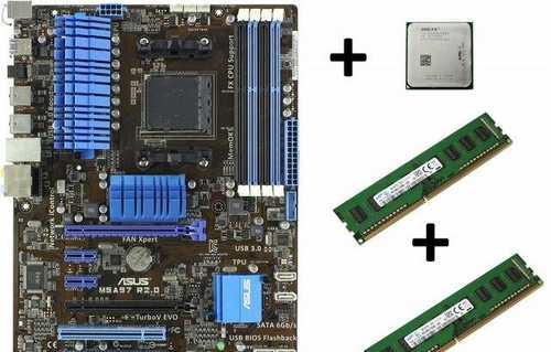 Комплект Asus M5A97 R2.0 + FX4300 + 8GB RAM